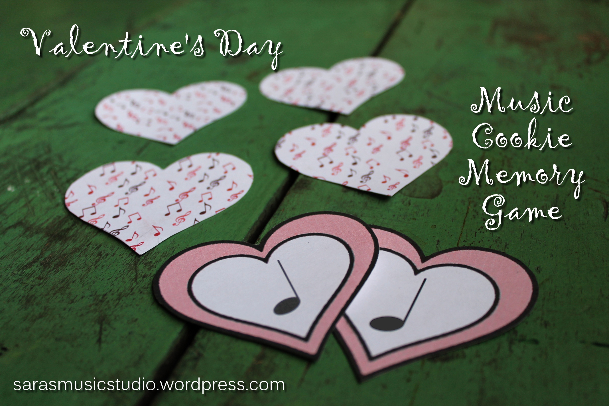 Valentine's Day Music Cookie Memory Game - Sara's Music Studio