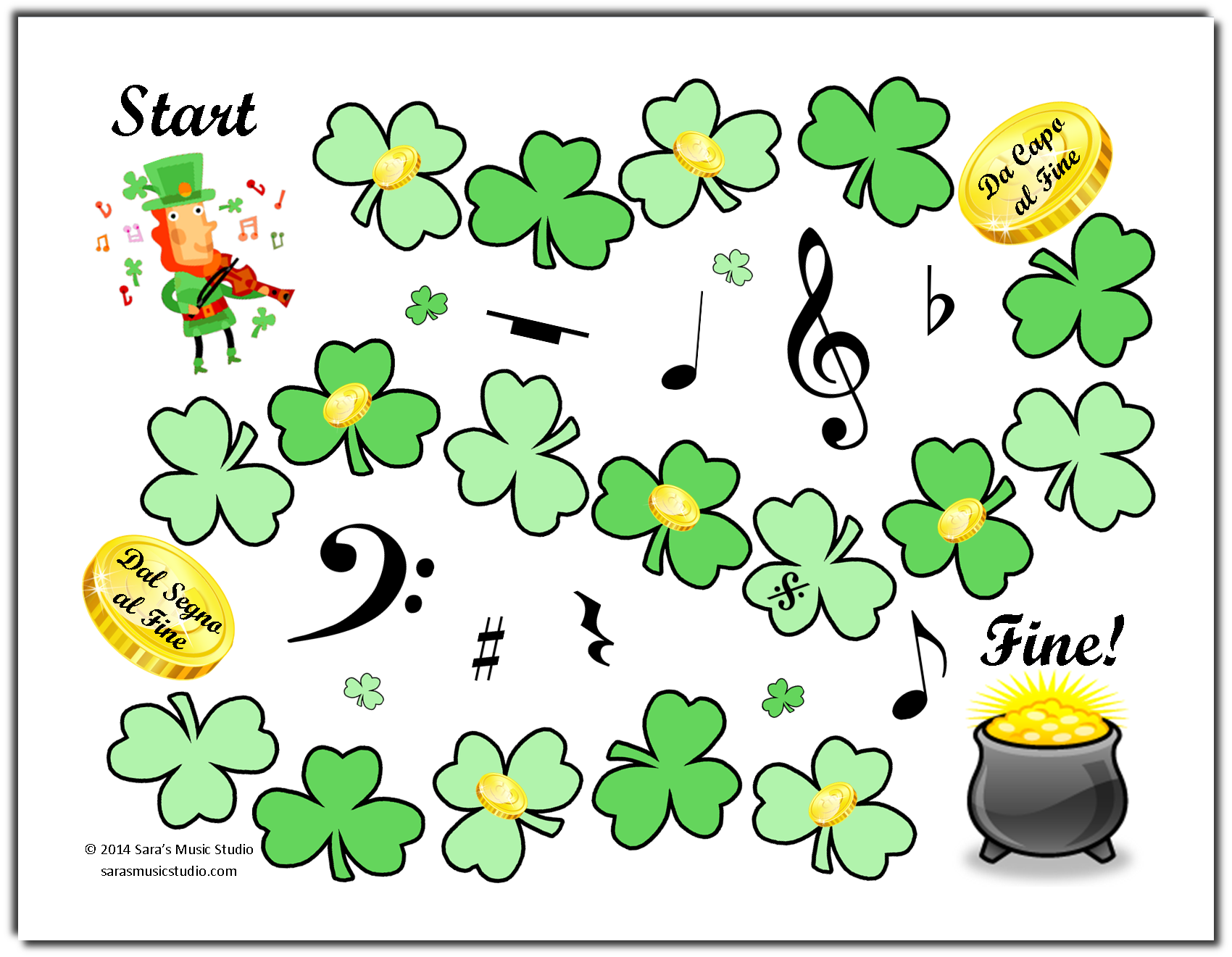 St. Patrick’s Day Rhythm Game – Sara's Music Studio