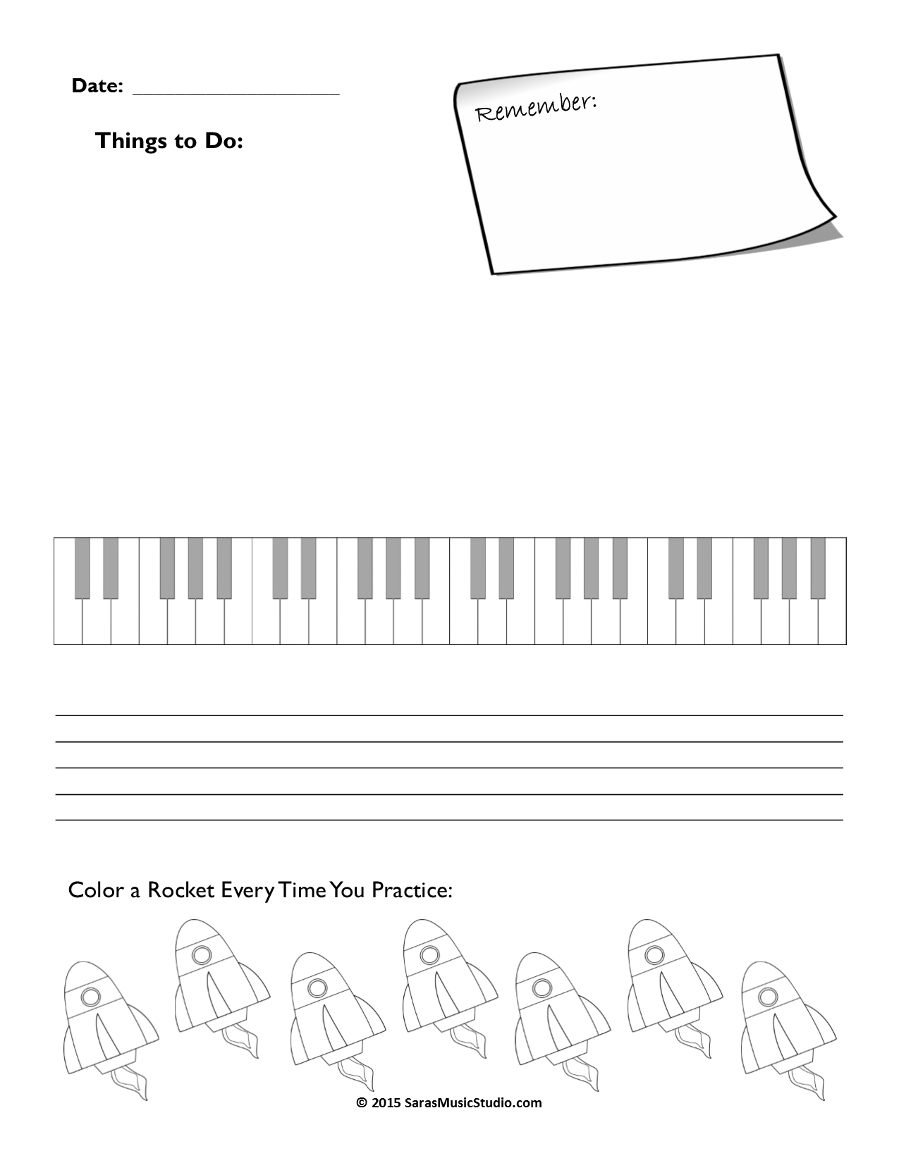 Back to School Piano Assignment Sheets – Sara's Music Studio