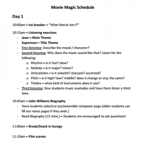 5 Tips to Create Workshop Schedules – Sara's Music Studio