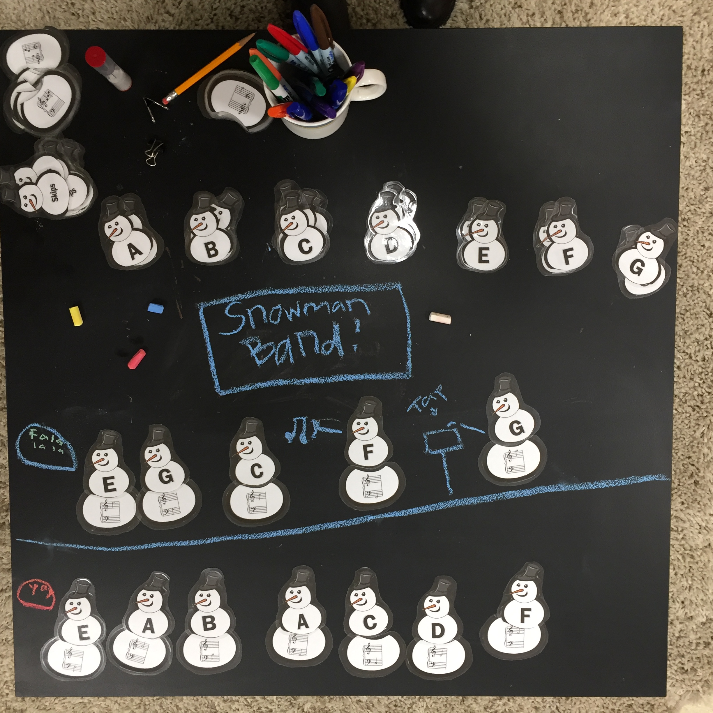 More Fun with Snowmen Flashcards – Sara's Music Studio