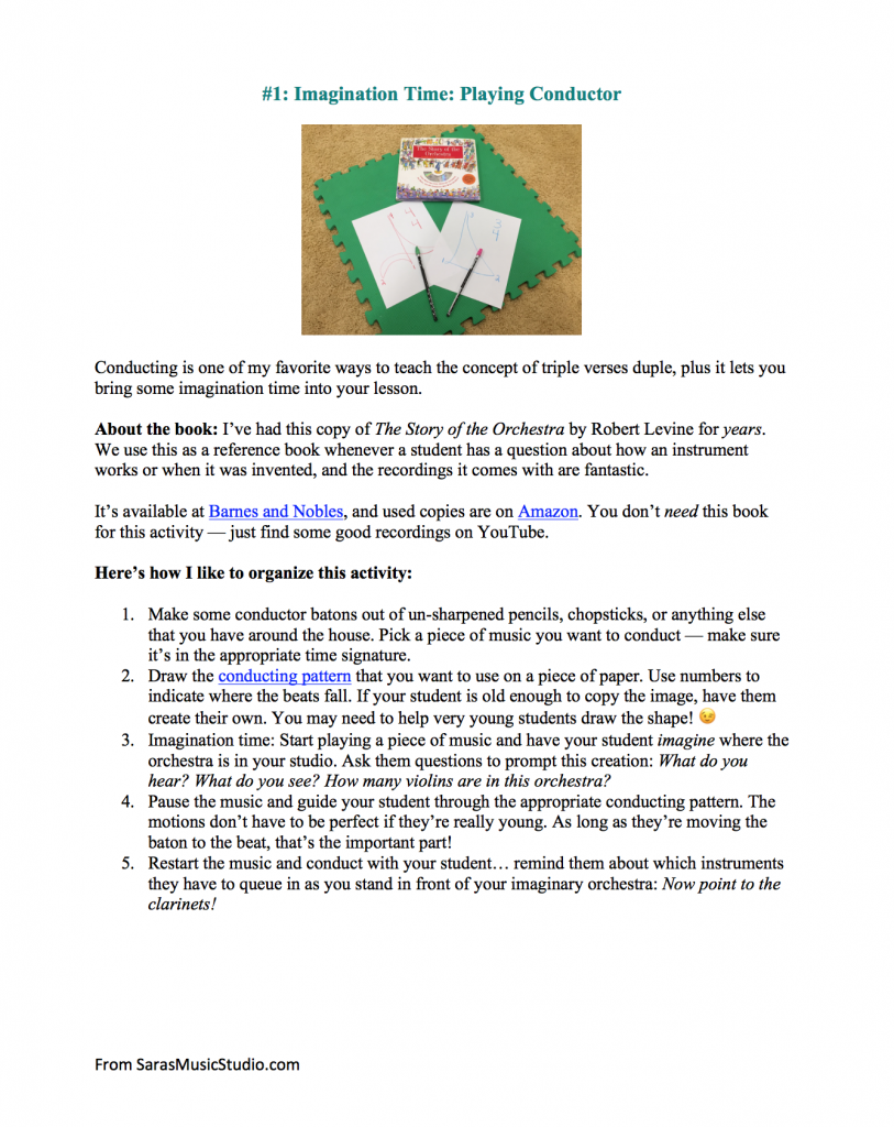 3 Off Bench Activities for Young Piano Students – Sara's Music Studio