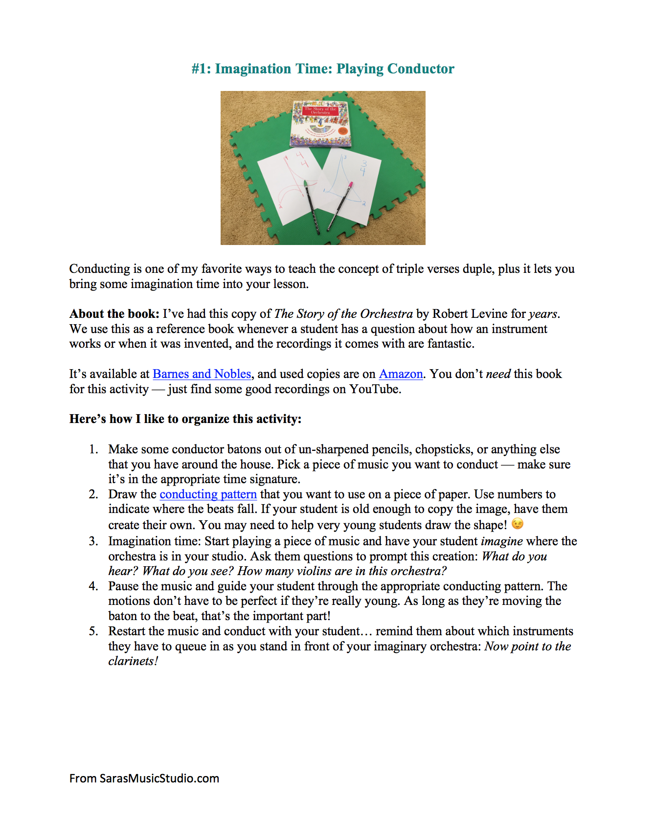 3 Off Bench Activities for Young Piano Students – Sara's Music Studio