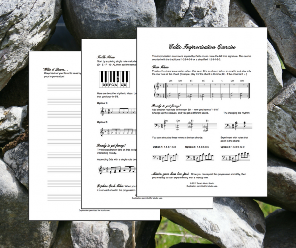 Free Celtic Improv for Piano – Sara's Music Studio